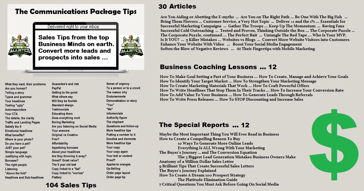 Communications Package | Tactical Marketing Success